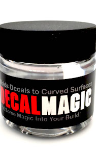 Scale model decal supplies - waterslide paper, ink,setting solutions.