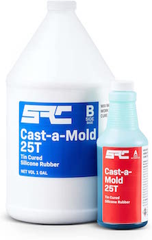 Scale model resin casting and rubber mold making supplies.