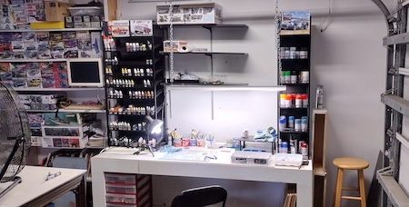 Scale hobby models workbenches.