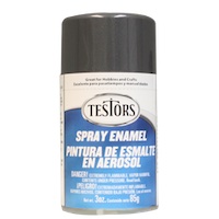 Testors hobby model paint both acrylic and anamel.