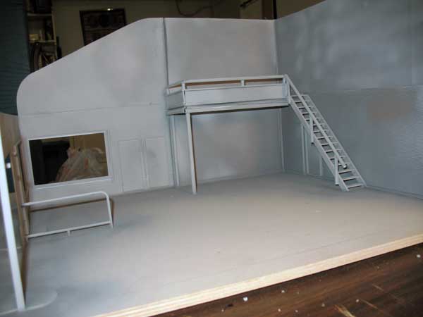 Scale Model Car Garage shop.